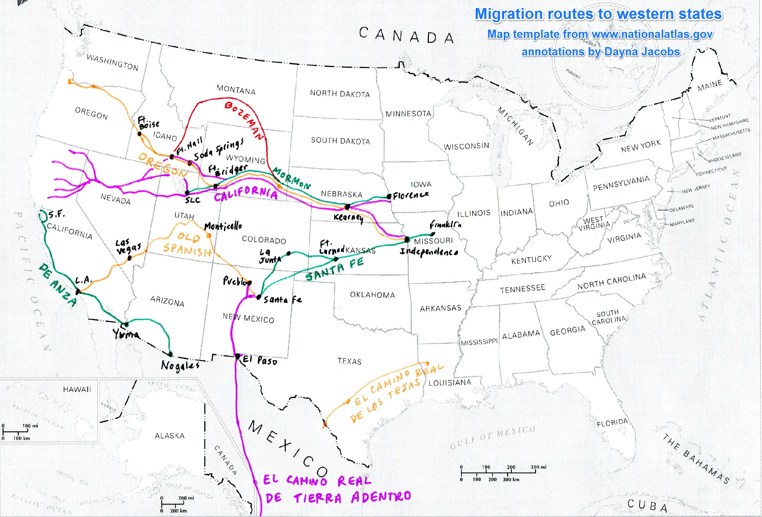 Tracks West: Railroad and migration maps for you – On Granny's Trail